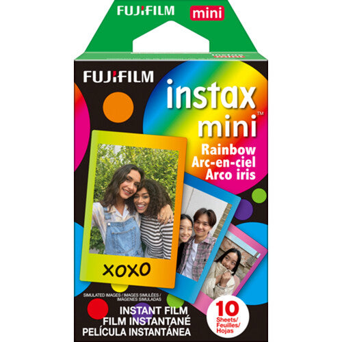 Fujifilm Instax Mini RAINBOW - 10 Sheets Instant Color Film (Purchase ...